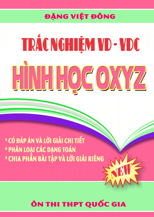 Trắc nghiệm VD - VDC hình học Oxyz - Đặng Việt Đông - TOANMATH.com