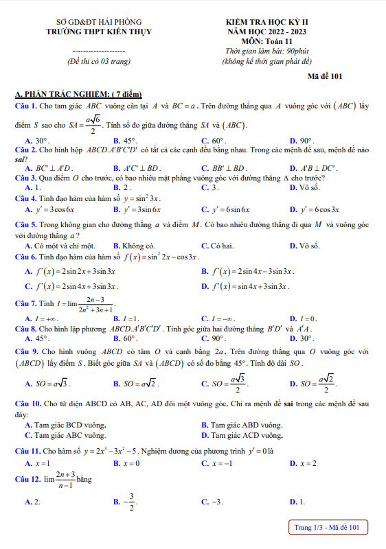de-hoc-ky-2-toan-11-nam-2022-2023-truong-thpt-kien-thuy-hai-phong - TOANMATH.com
